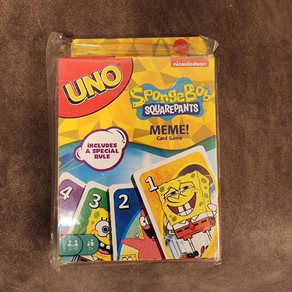 SpongeBob Squarepants | Toys | Uno Spongebob Squarepants Meme Card Game ...